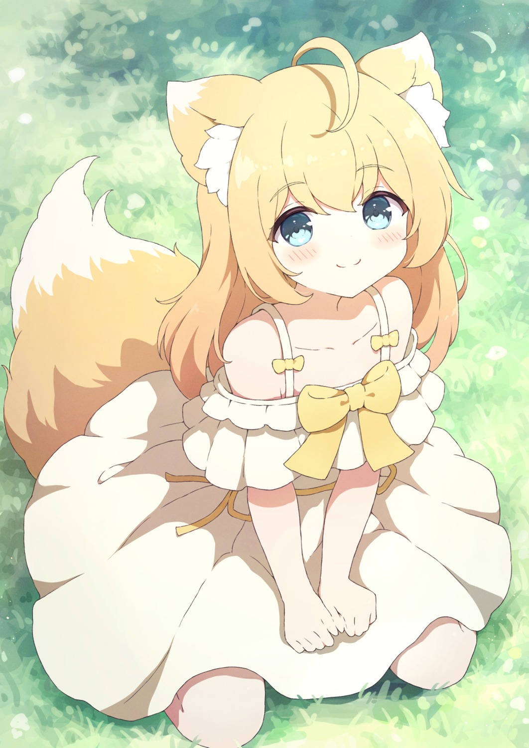 tyakomes animal ears dress kitsune tail | #1230701 | yande.re